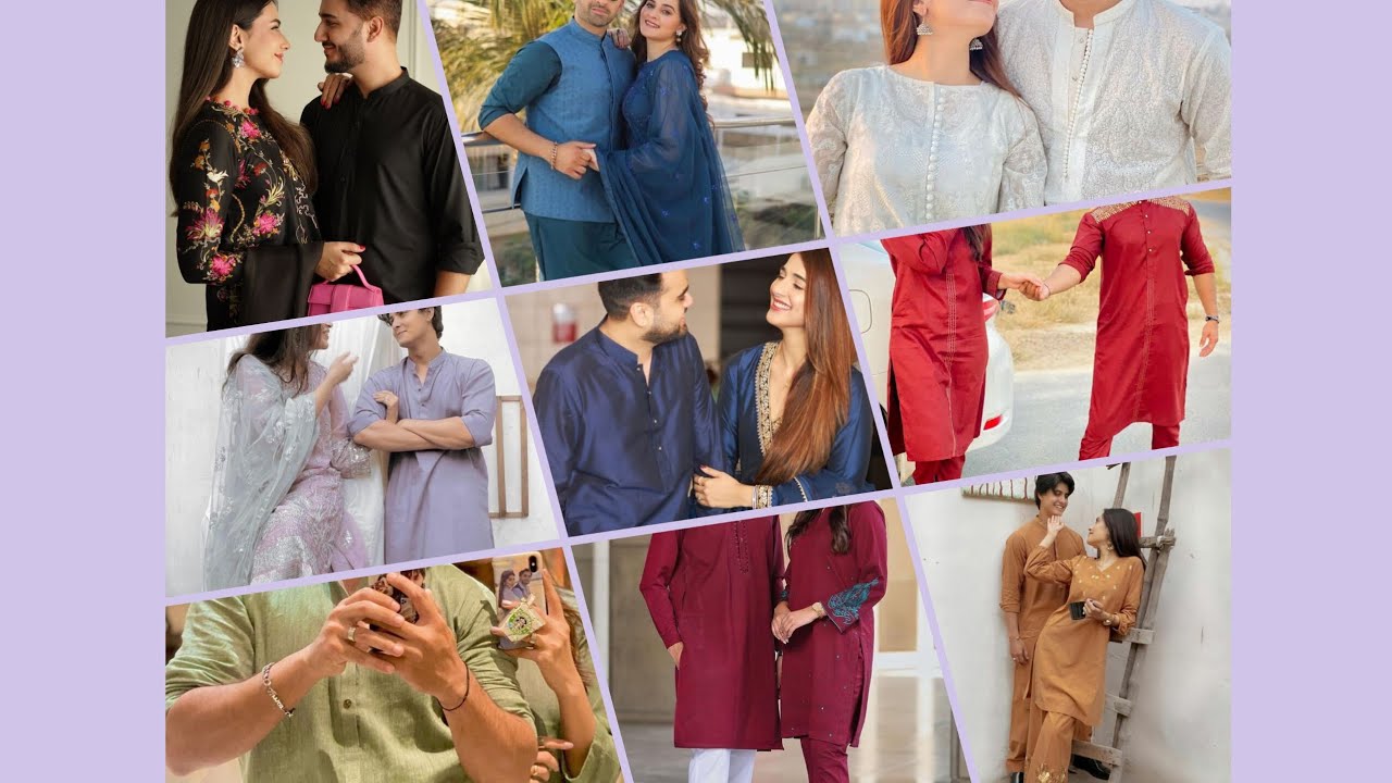 Couple same dress designs ideas for eid!! twinning!! style with muskiii ...