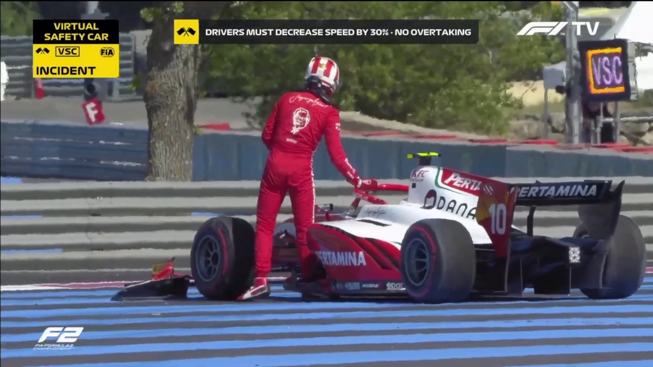 Formula 2 2019. Crash Gelael & Schumacher - YouTube