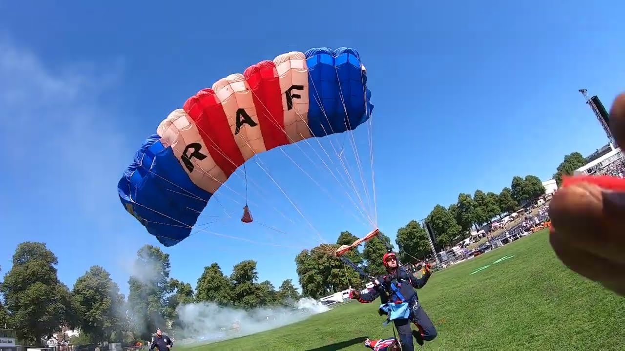 Aerial Footage of RAF Falcons Parachute Jump 2022 - YouTube