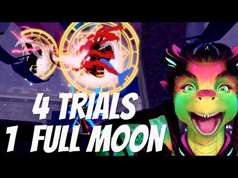 We CLEARED FOUR V4 Trials in ONE Full Moon | Blox Fruits Roblox ...