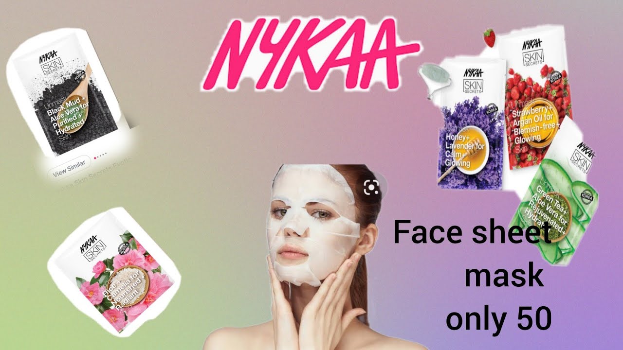 Nykaa Shopping Face Sheet Mask Only 50 Rupees🤗 - YouTube