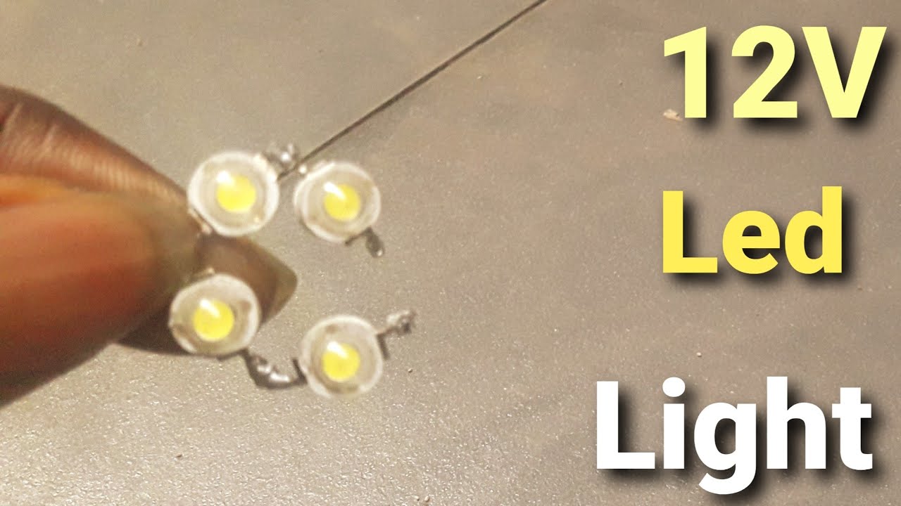 How to make simple 12volts Led light at home (DIY). - YouTube