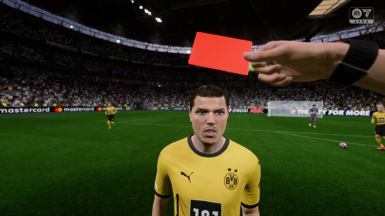 BVB vs REAL MADRID - FC 24 - Referee POV in EA FC 24: ITS THIS A RED ...