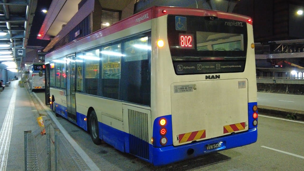 WVN5432 at a Bus Stop | rapidKL MAN A84 - YouTube