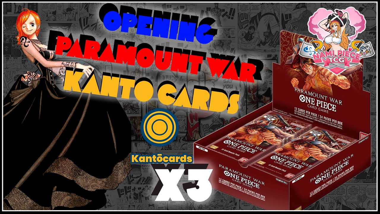 OP02 - Paramount War Booster Box Unboxing Kantocards - One Piece Card ...