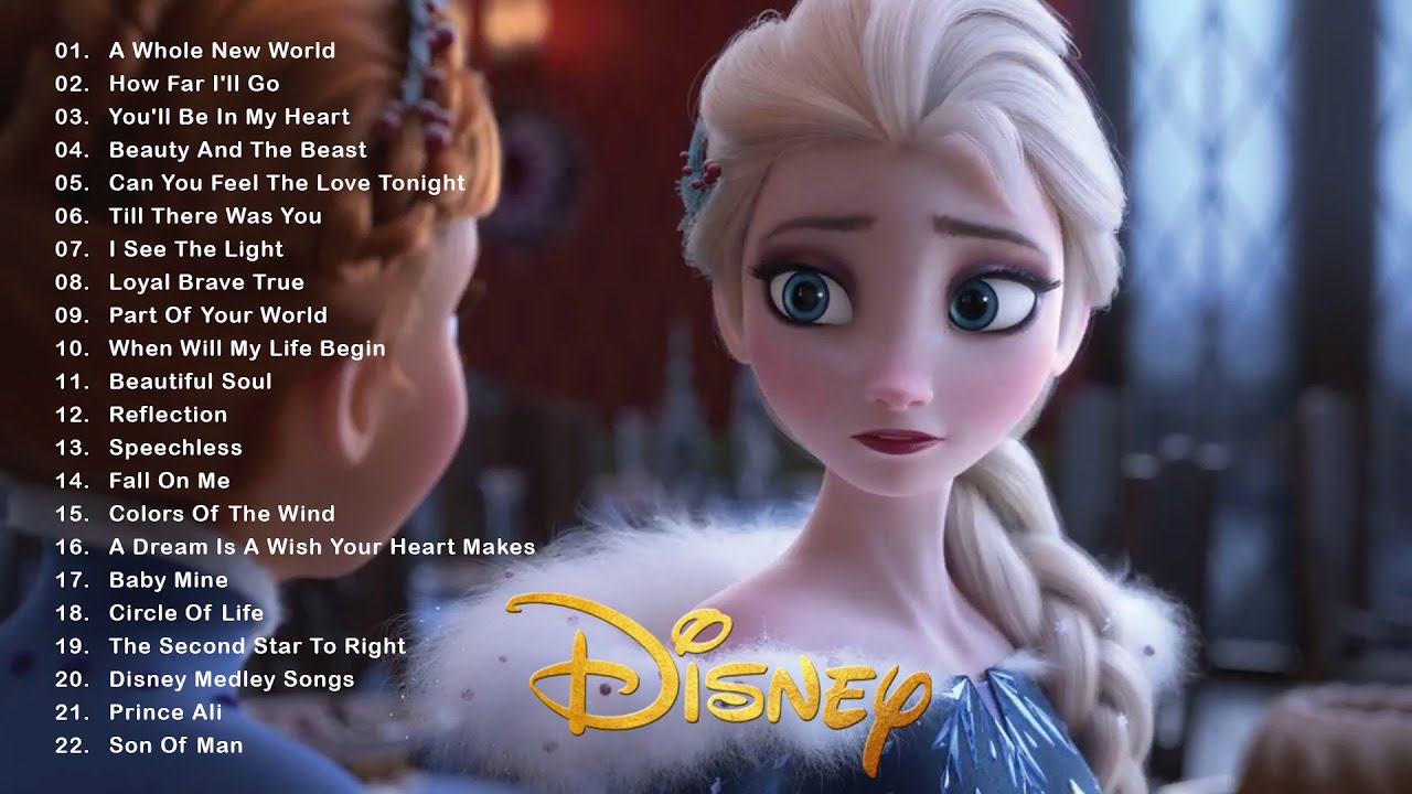 [LYRICS VIDEO] The Ultimate Disney Classic Songs🍭Best of Disney ...