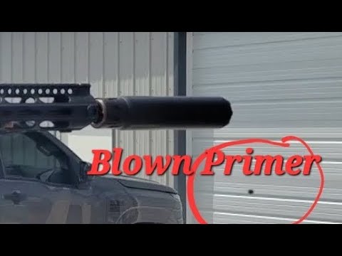 Gemtech Neutron blows primers on 16" .308! - YouTube