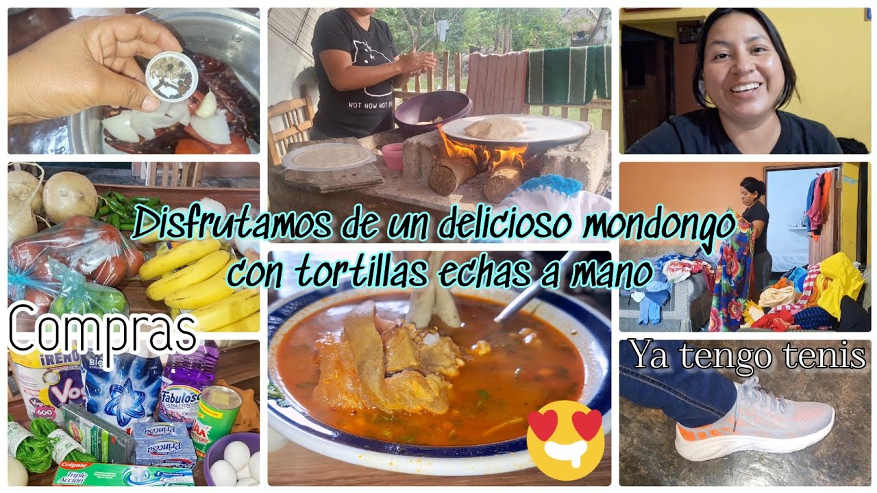 HICE UN RICO MONDONGO CON PATA 😋//mi esposo me compro unos tenis 👟# ...