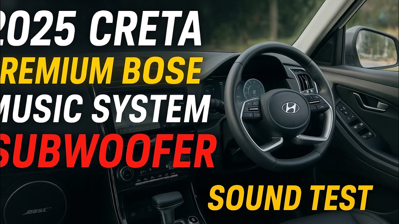 2025 Hyundai Creta SX(O) 🔥 Bose Premium Music System | Subwoofer Sound ...