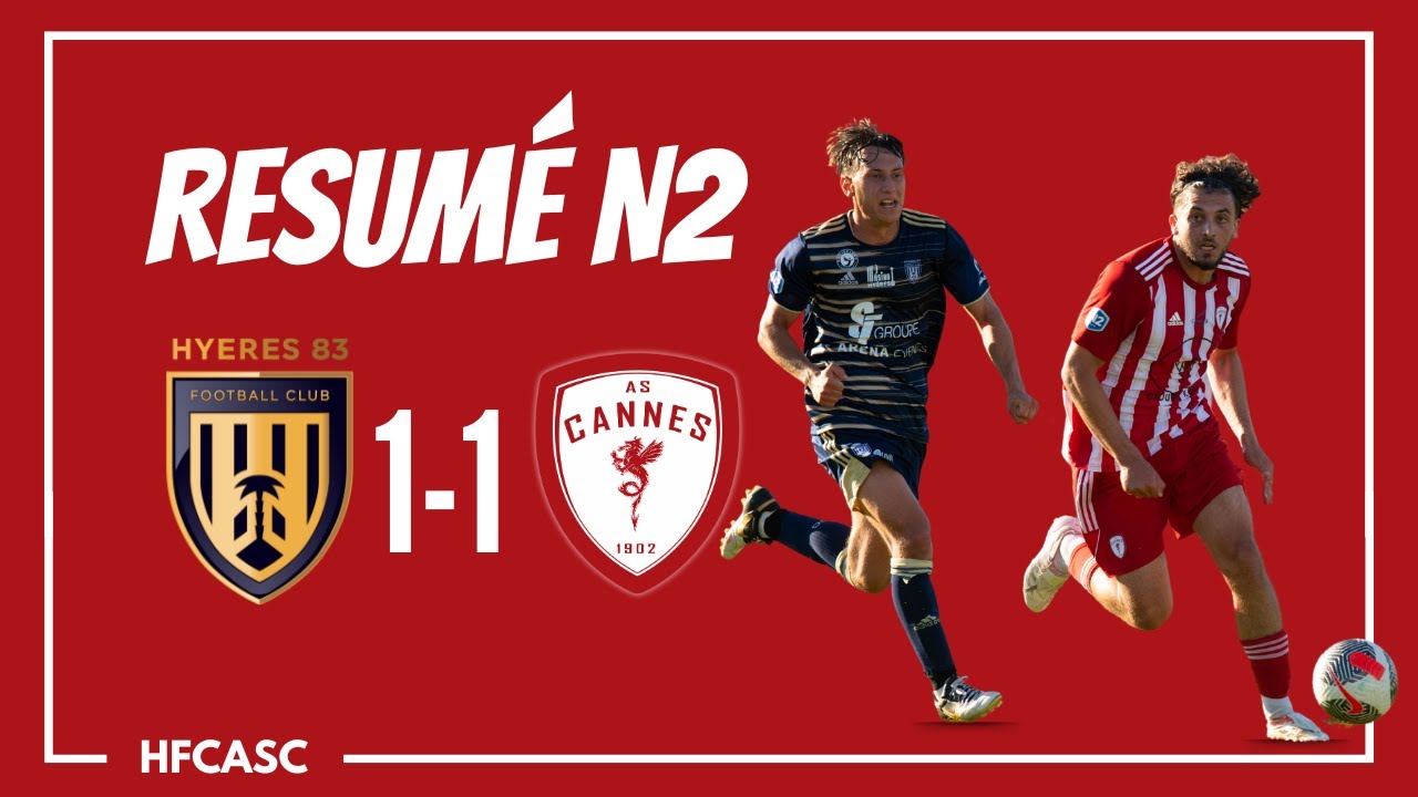 Résumé Hyères FC - AS Cannes - YouTube