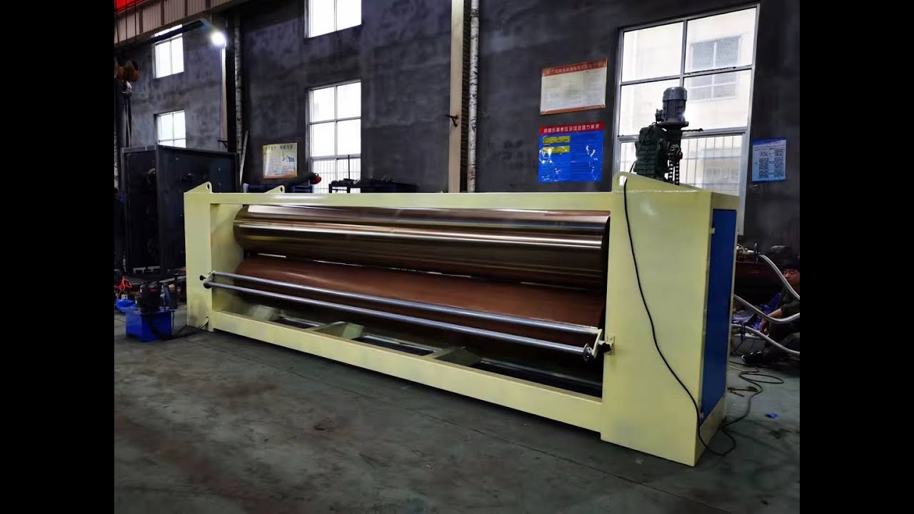 New Design Calender Machine used for nonwoven felt ironing - YouTube