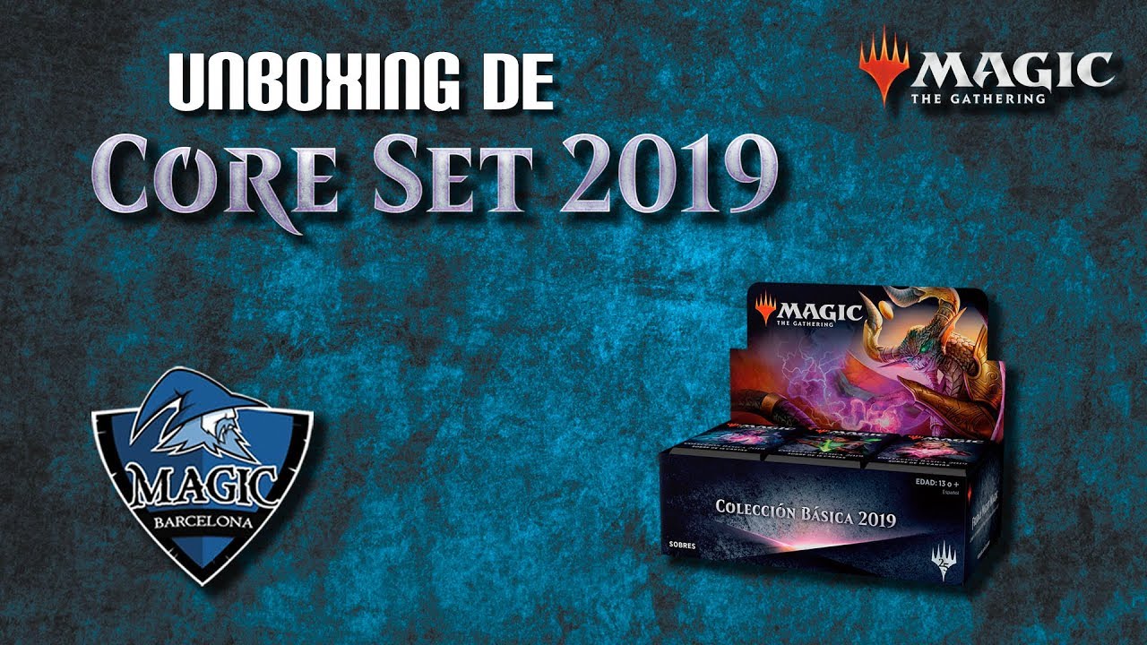 Unboxing caja Core Set 2019 - YouTube