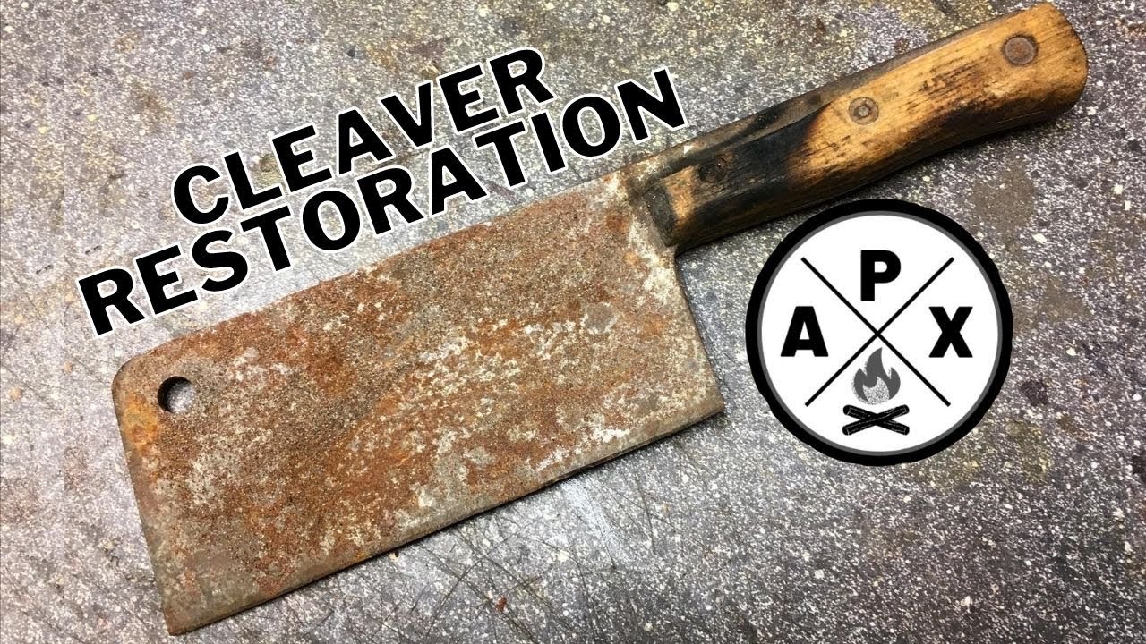 Antique Rusty Cleaver Restoration 2021 - YouTube