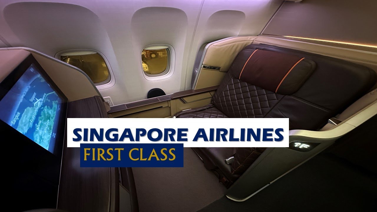 SINGAPORE AIRLINES FIRST CLASS Boeing 777 300er Jakarta to Singapore ...