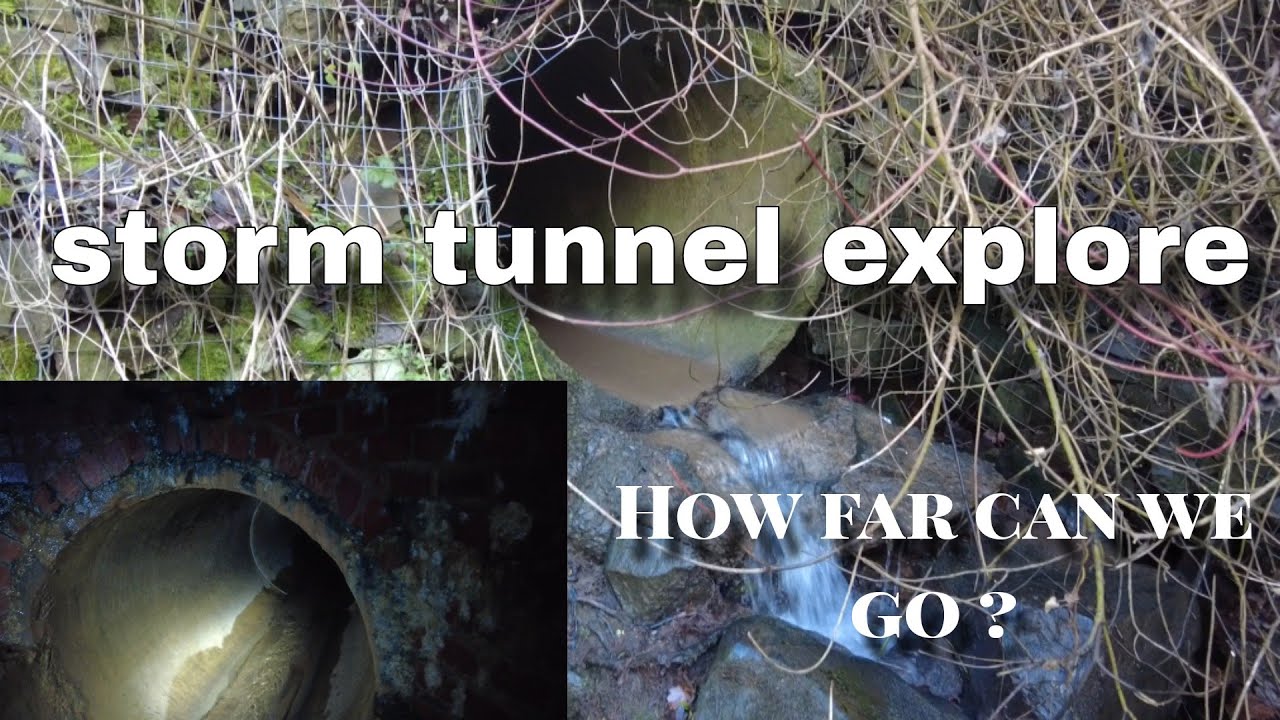 storm tunnel explore - how far can we go inside !! - YouTube