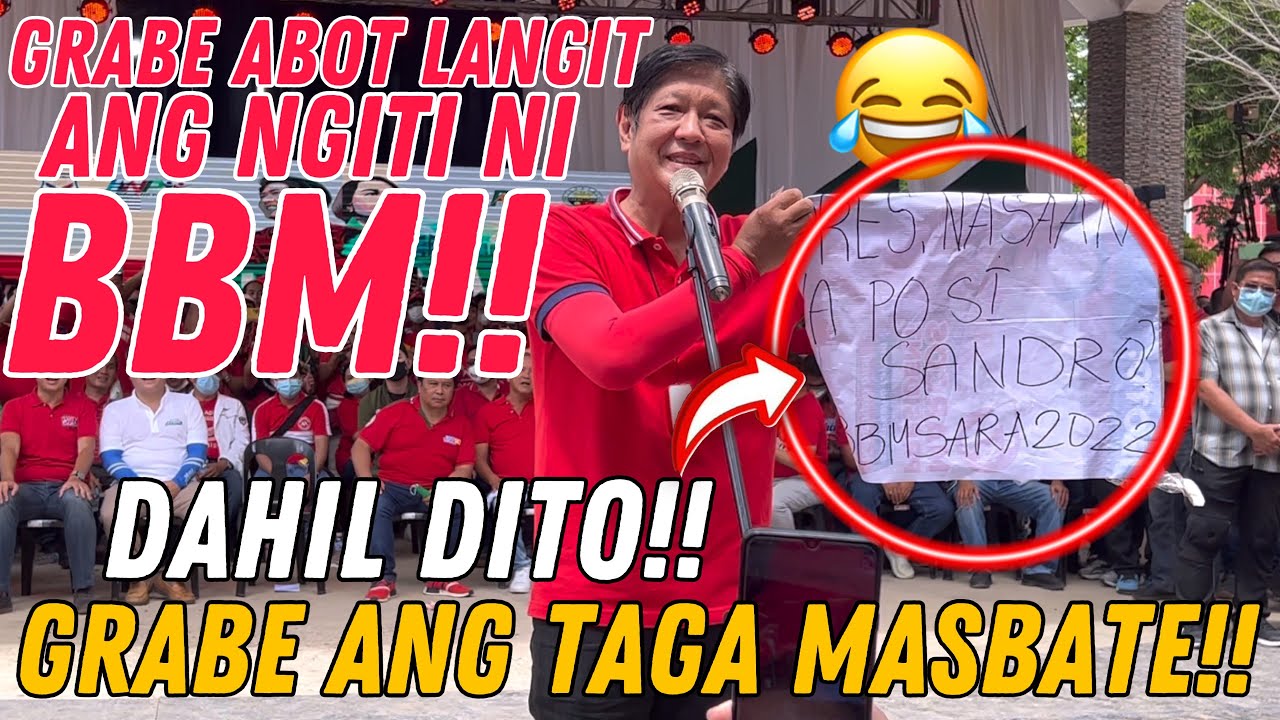 GRABE ANG TAGA MASBATE!! DAHIL DITO! NAPANGITI NG SOBRA SI BBM!! BBM ...