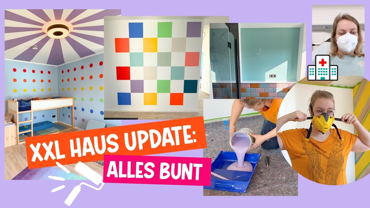 Haus Update XXL: Ich streiche ALLES bunt! 😱🎨🏠 - YouTube