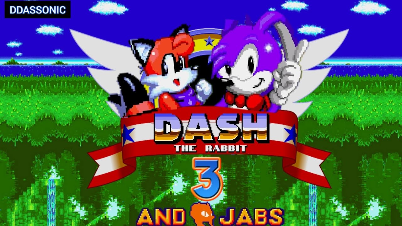 Dash The Rabbit 3 And Jabs - Sonic Hack Longplay - YouTube