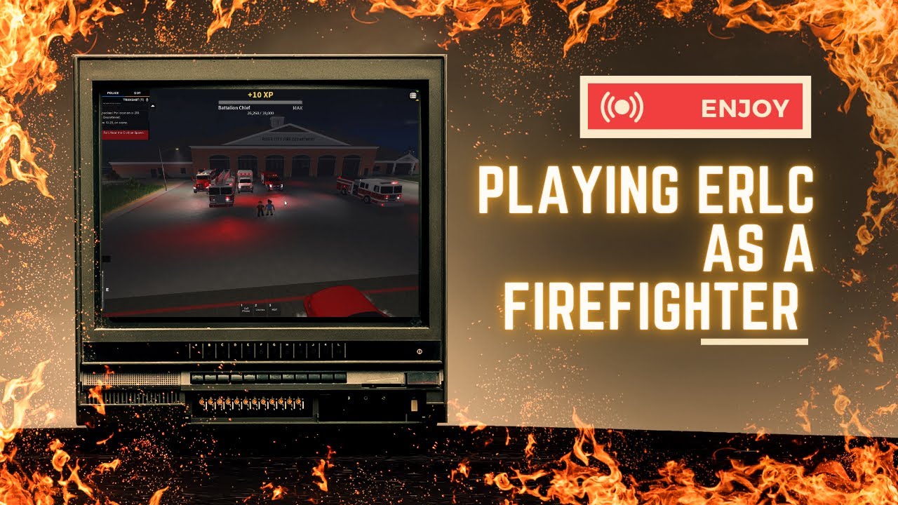 Playing as a firefighter in ERLC (Roblox) - YouTube