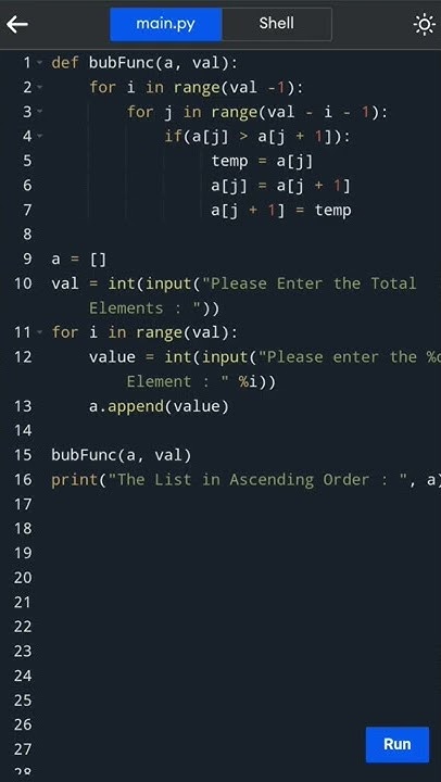 Python 189bubble Sort Using Functions Shorts Coding Pythonprogramming Pythonforbeginners