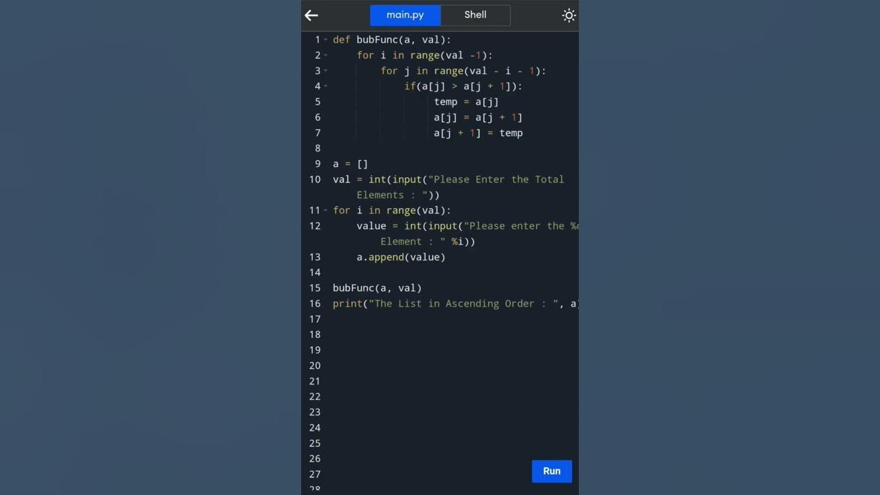 Python 189bubble Sort Using Functions Shorts Coding Pythonprogramming Pythonforbeginners 2308