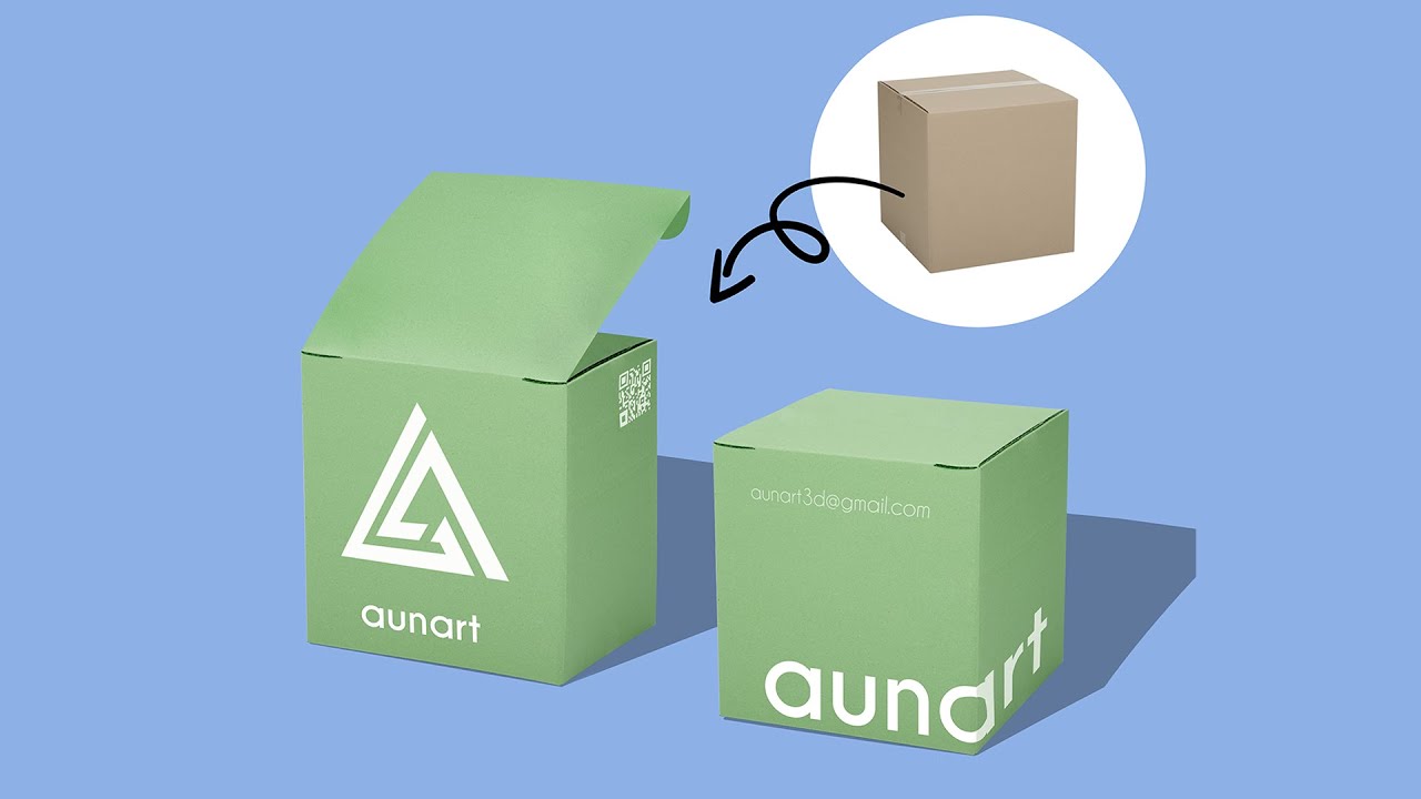 Let's make an ordinary box fun with photoshop! - YouTube