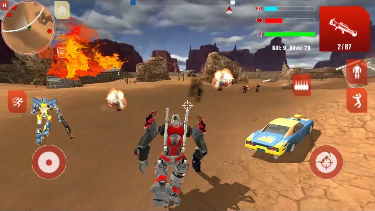 Royal Robots Battleground (Naxeex Corp) Car Robot Optimus Prime Crime ...