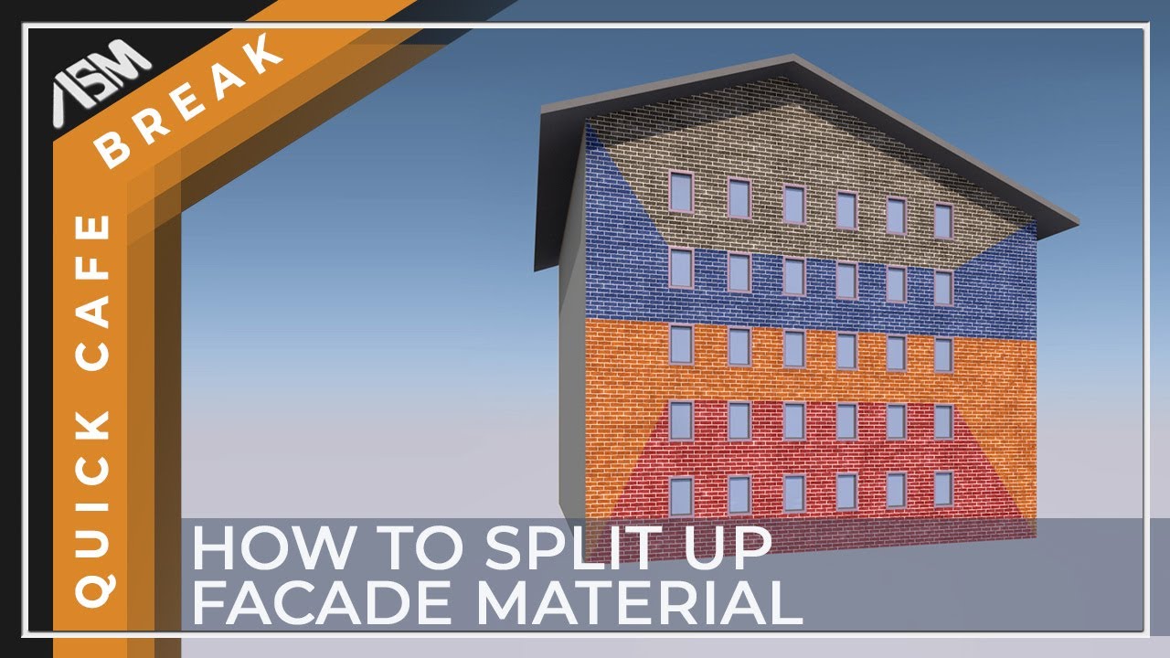 How to split facade materials up and into shape you want in ARCHICAD ...