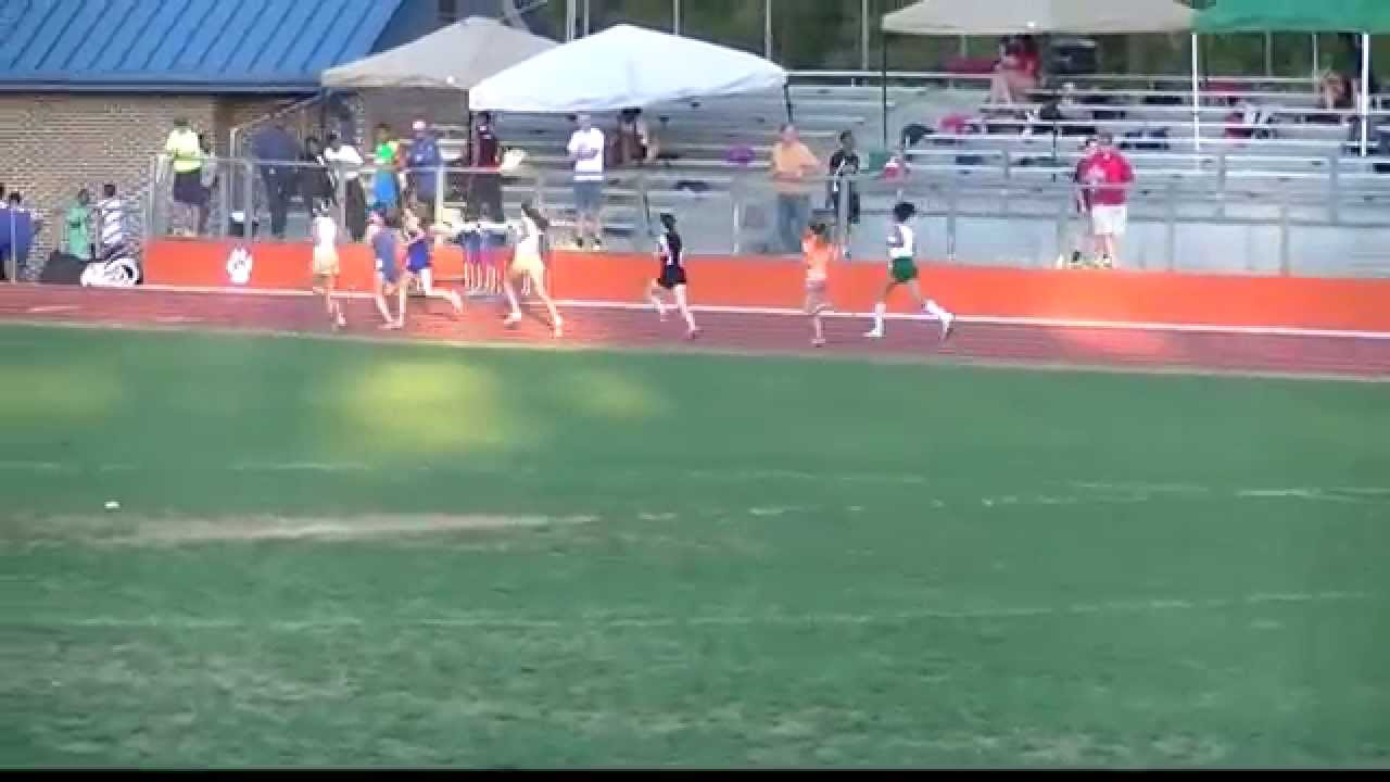 2014 GA Middle School Track & Field Championship 3200m girls - YouTube