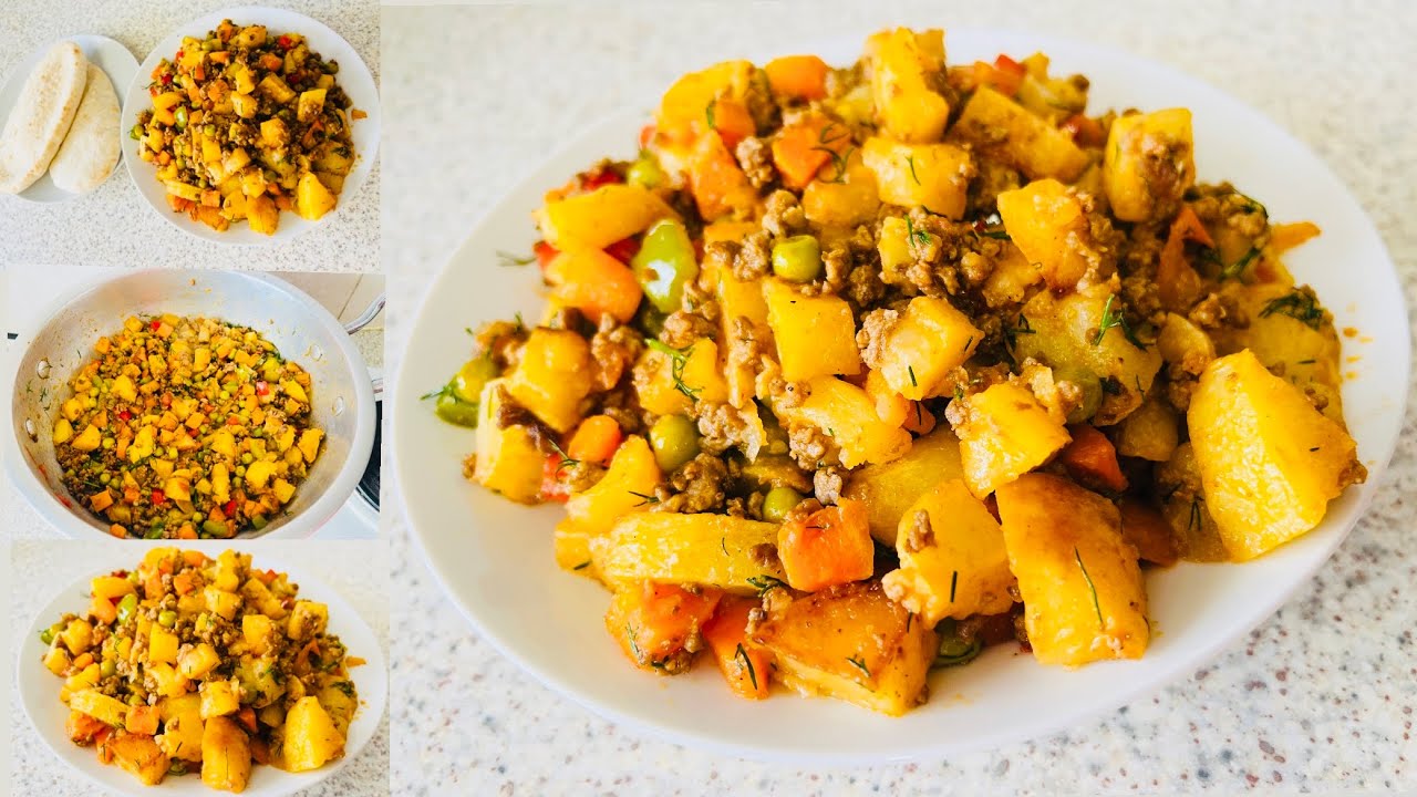 How To Make Gheema /Geema*Sudanese Food طريقة عمل الجيما Potatoes With ...