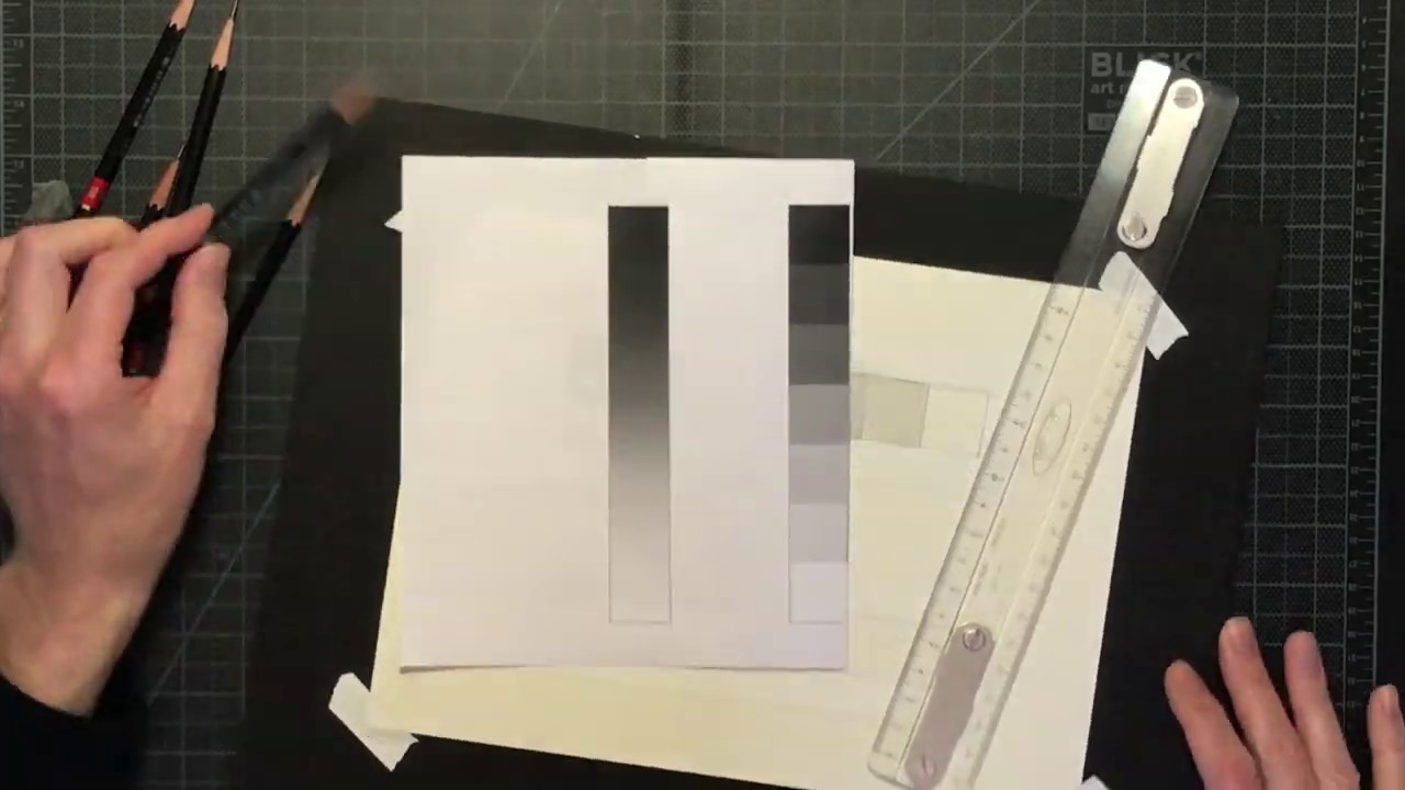 Drawing a Value Scale in Graphite - YouTube