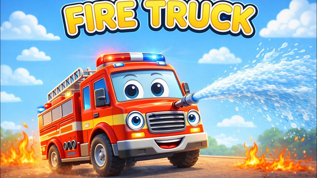 Fire Truck Song | Nee-Naw! Rescue Vehicles for Kids 🚒 | KIDOO KINGDOM ...