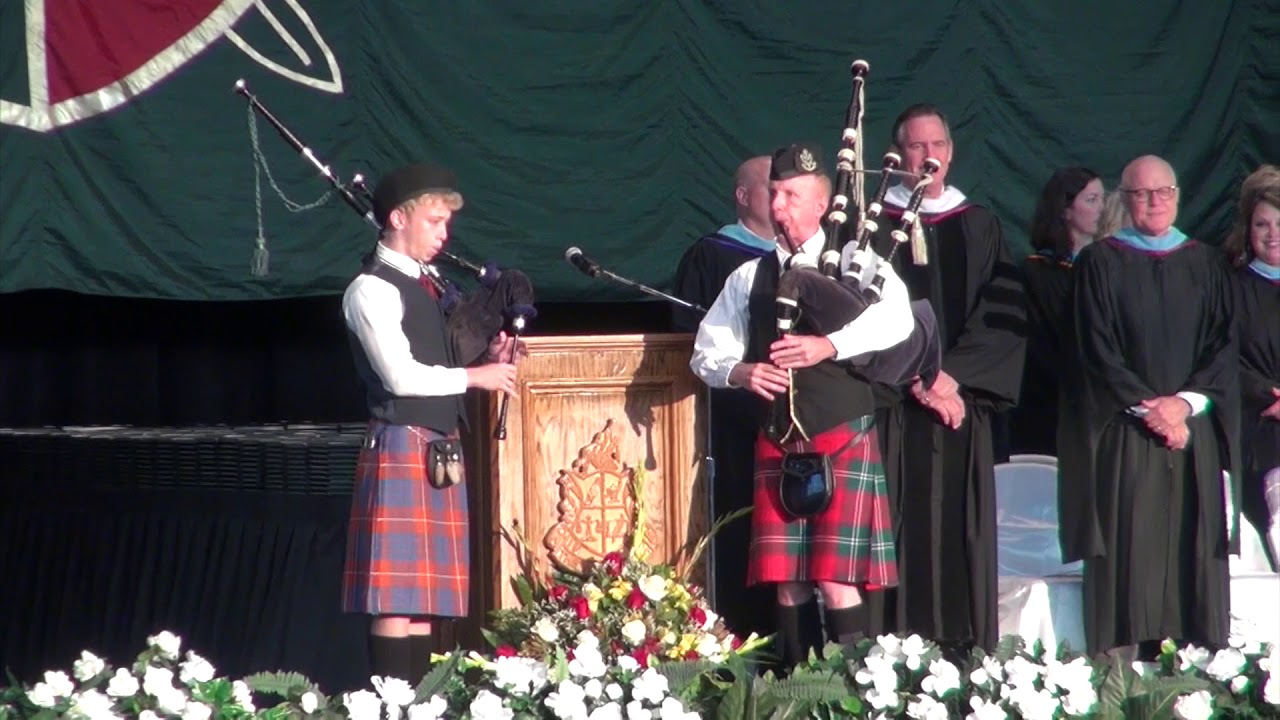 TWHS 2018 Graduation Bagpipers - YouTube