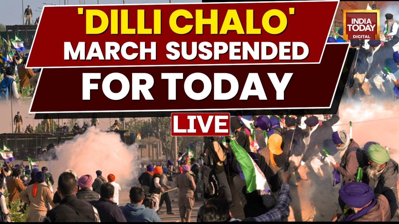 Farmer Protest LIVE: 'Dilli Chalo' March Suspended For Today After 9 ...
