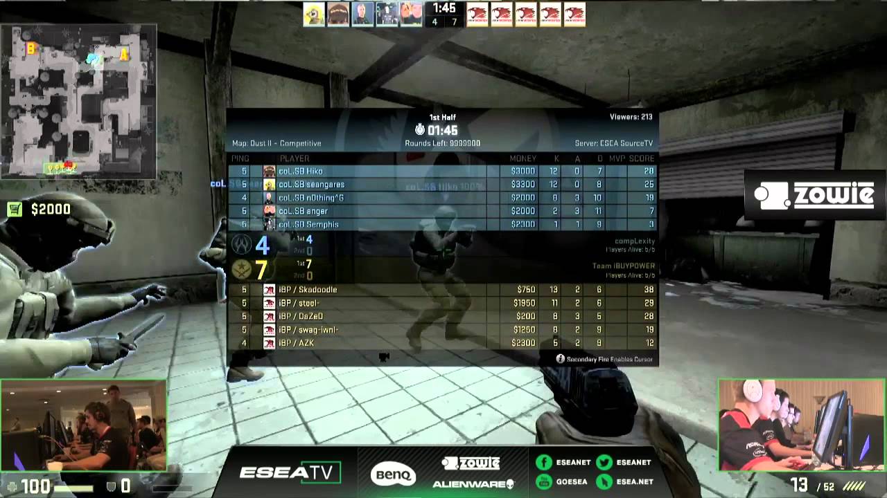 iBUYPOWER vs compLexity on de_dust2 @ ESEA Season 16 LAN Grand Finals ...