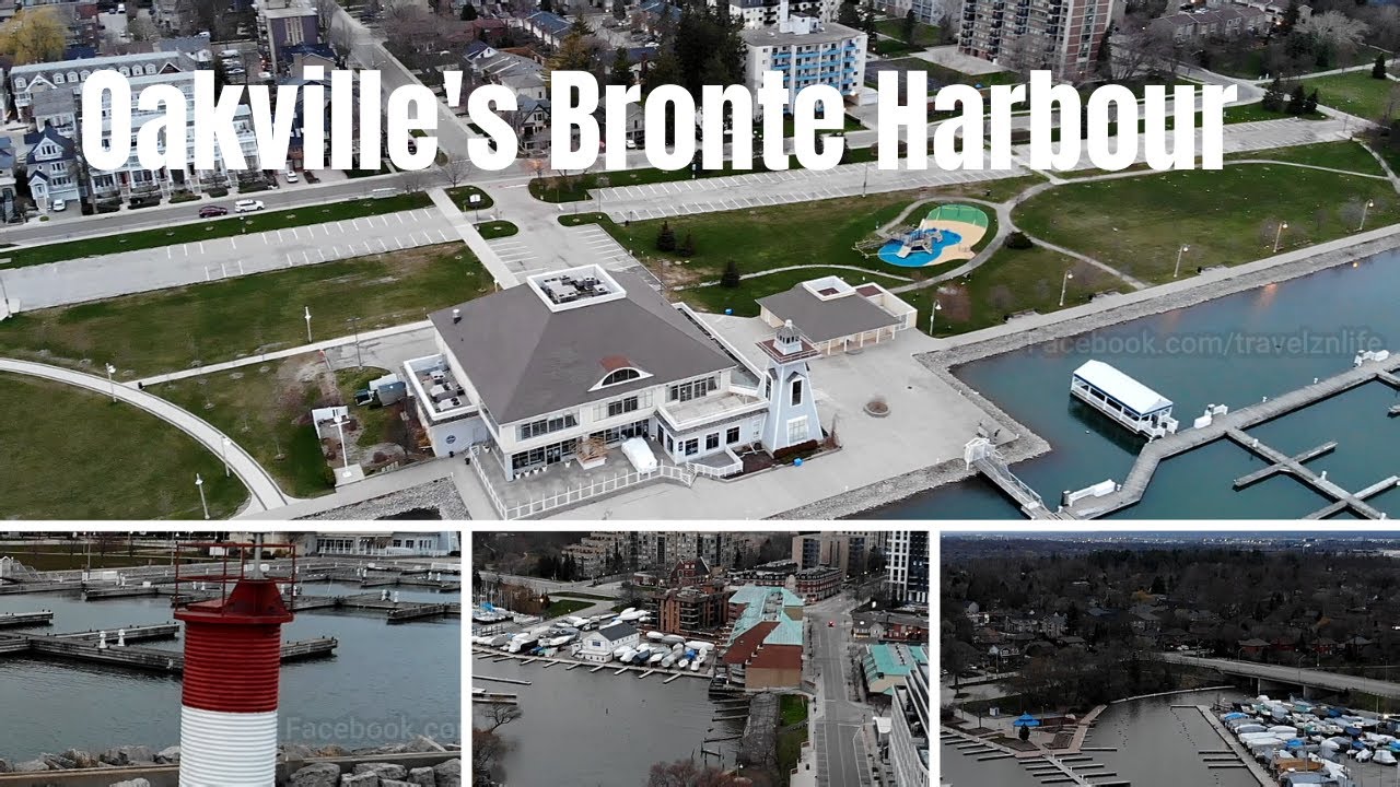 Drone View of Oakville's Bronte Harbour | Bronte Harbour Yacht Club ...
