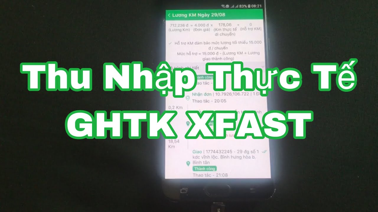 Thu nhập thực tế khi chạy GHTK xfast @Shipper Việt - YouTube