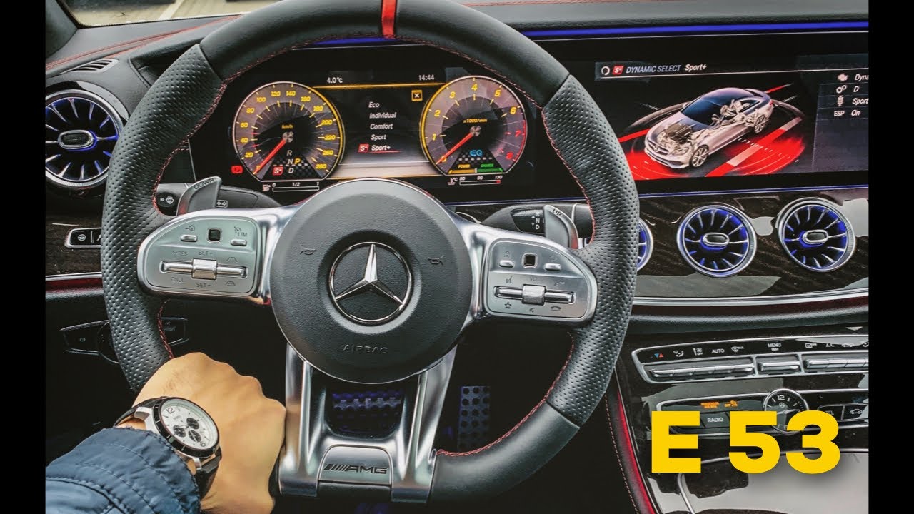2019 MERCEDES AMG E 53 Coupé FULL INTERIOR REVIEW Digital Cockpit Red ...