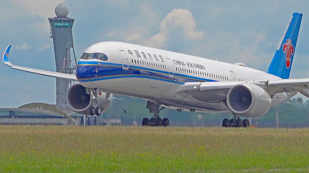 +35 Minutes HEAVY TAKE OFFS & LANDINGS | B747-8F, B777, A350 ...