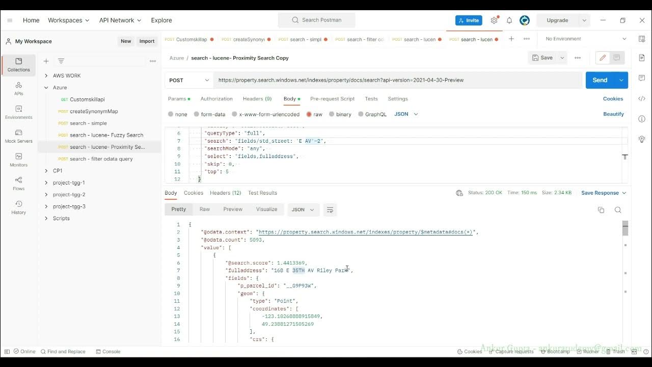 Azure Search Query Lucene Proximity Search - YouTube