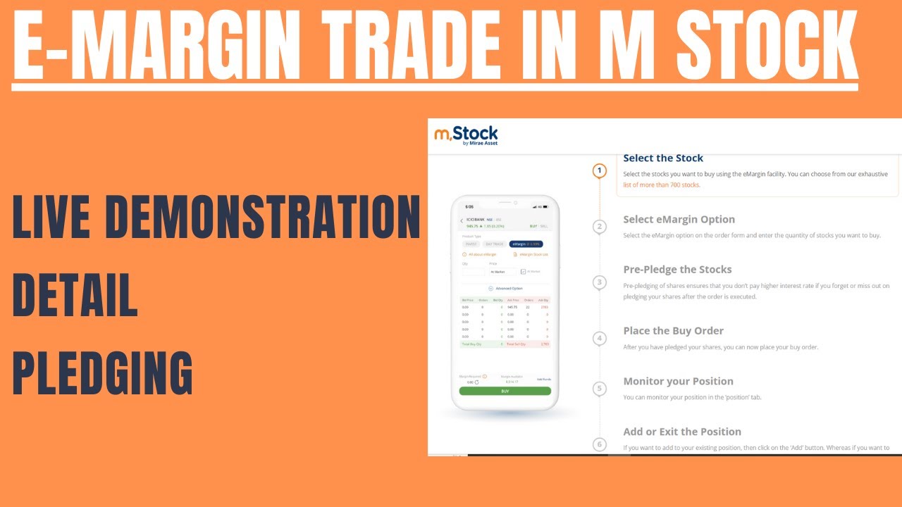 E-margin trade in M stock broker-live demonstration - YouTube