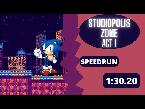 Speedrun - Studiopolis Zone Act 1 - Sonic Mania - YouTube