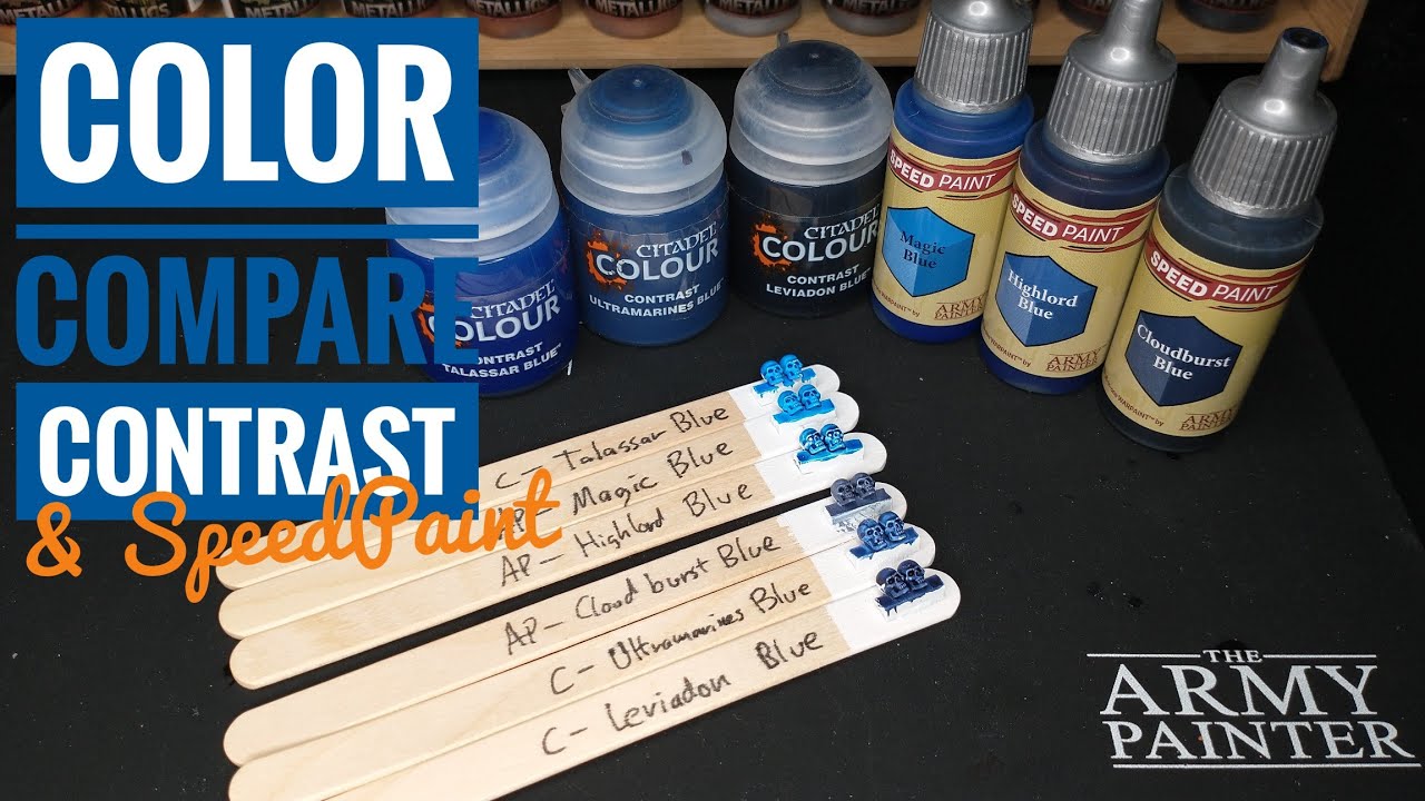 Color Compare: Blue Contrast and SpeedPaint - YouTube