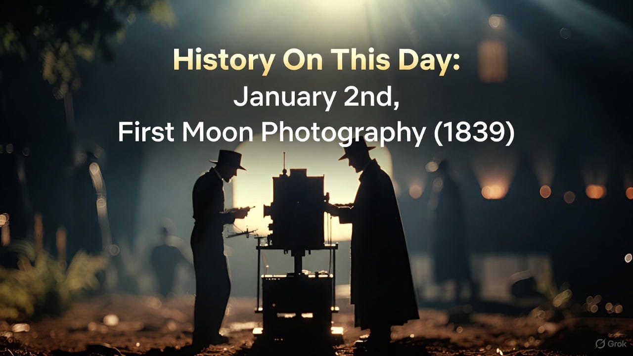 History On This Day: January 2nd, First Moon Photography (1839) - YouTube
