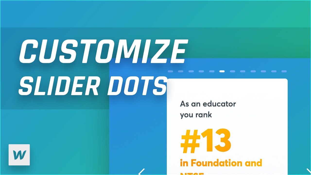 Customize Slider Dots in Webflow - Tutorial - YouTube Customize Slider Dots in Webflow - Tutorial - YouTube