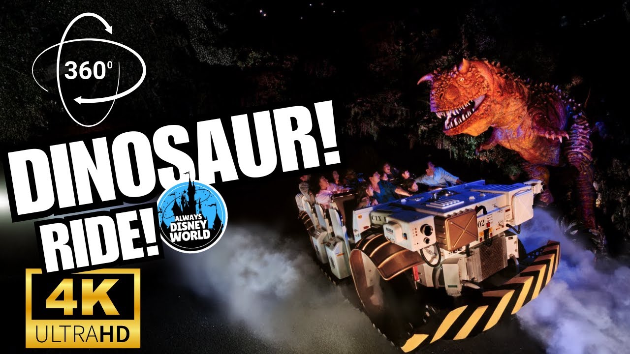 360 Video 4K Dinosaur Ride! Disney's Animal Kingdom Theme ParkDinoLand ...