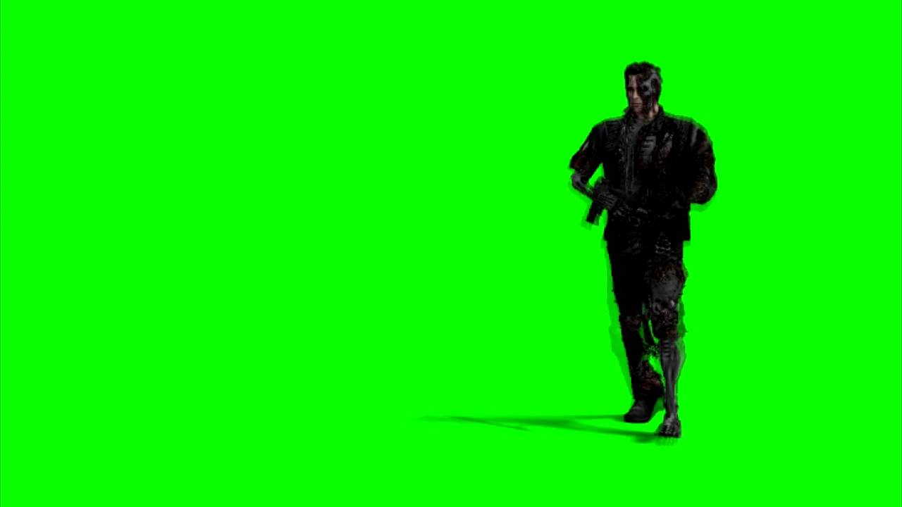 Terminator walk Green Screen / Зеленый экран терминатор идёт - YouTube