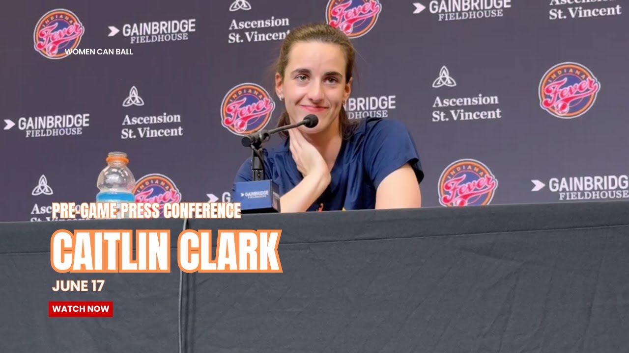 Caitlin Clark pregame press conference prior to Connecticut Sun match ...