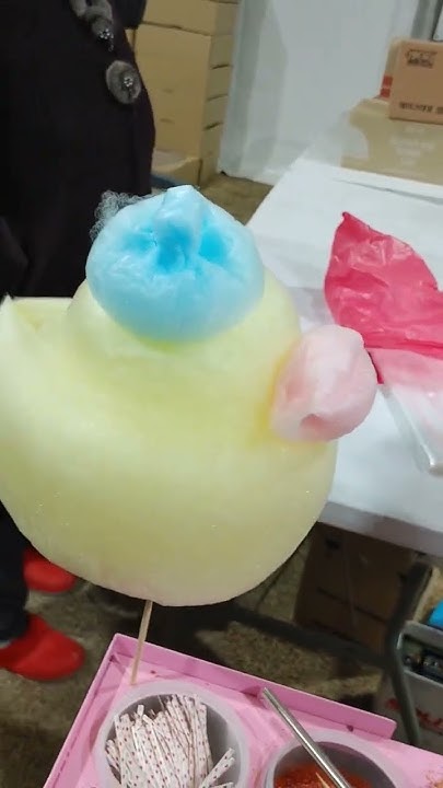 솜사탕 오리 만들기 #솜사탕 #솜사탕만들기 - YouTube