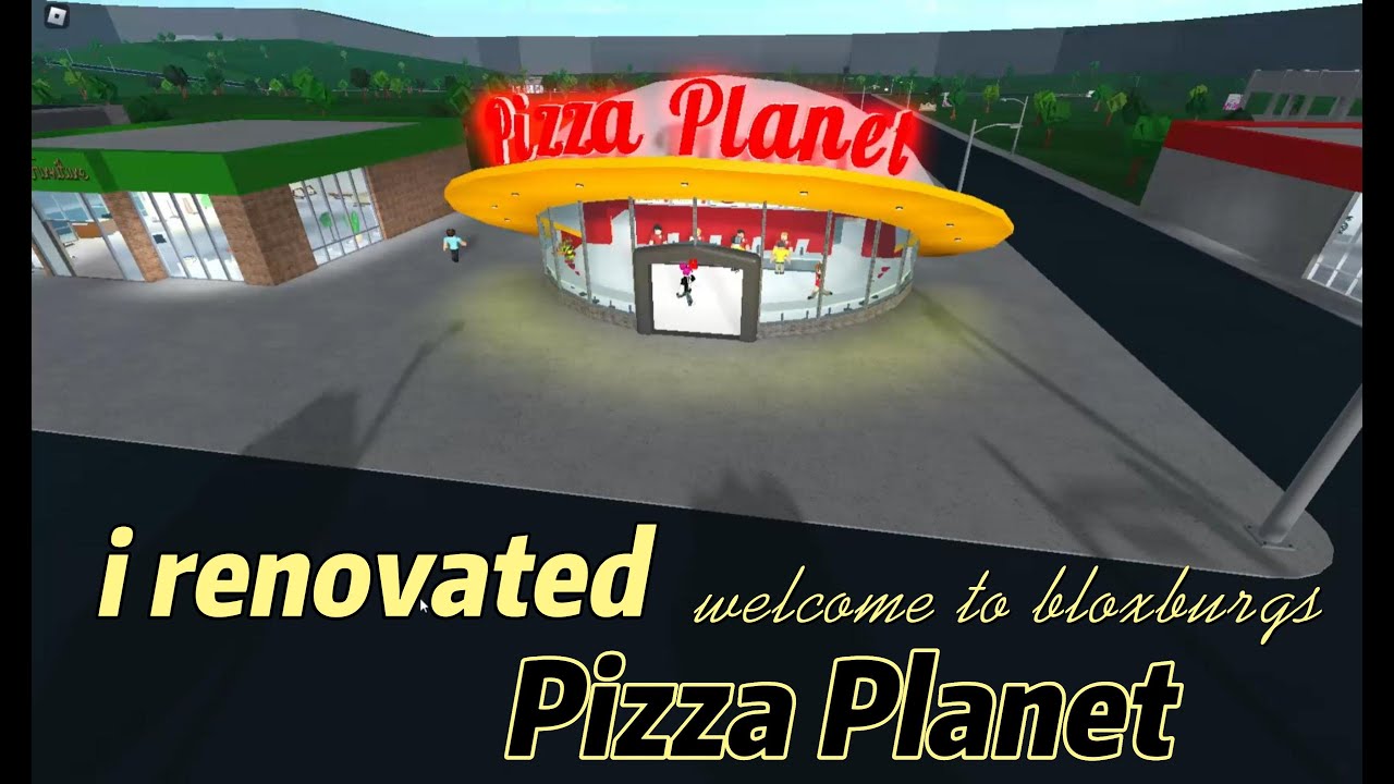 I Built A Pizza Planet In Bloxburg Bloxburg Maniac Tours Amazing